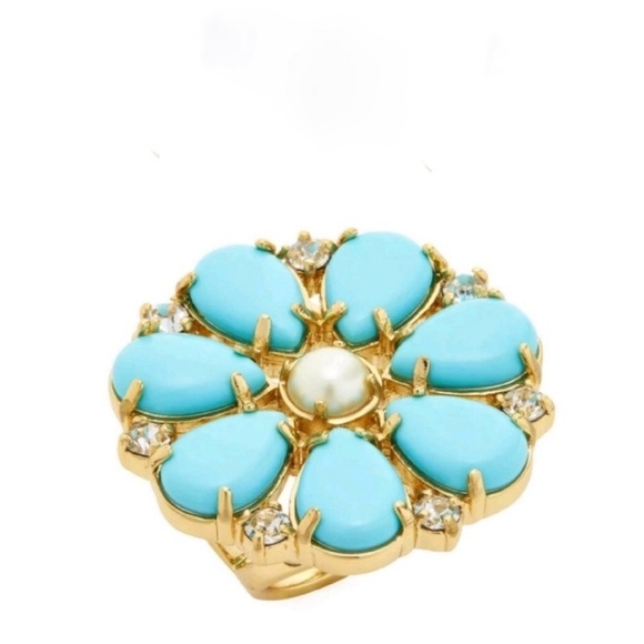 kate spade | Jewelry | 98 Kate Spade Azure Allure Ring Turquoise Blue ...